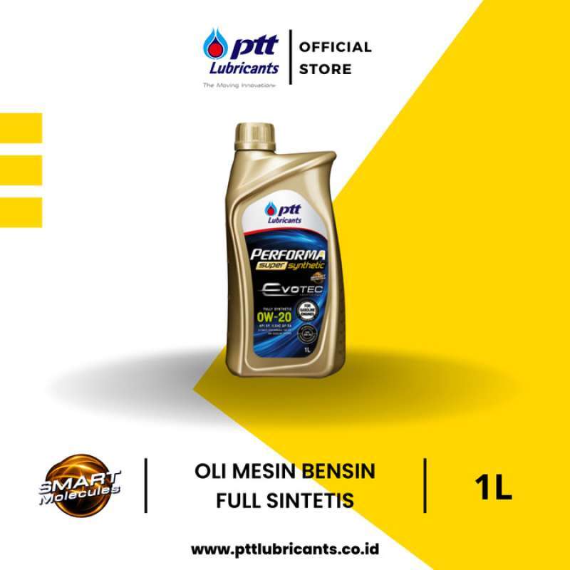 Promo PTT Lubricants Performa Syntethic SAE 0W-20 API SP [1L] Diskon 23% di Seller Zacko Store ...