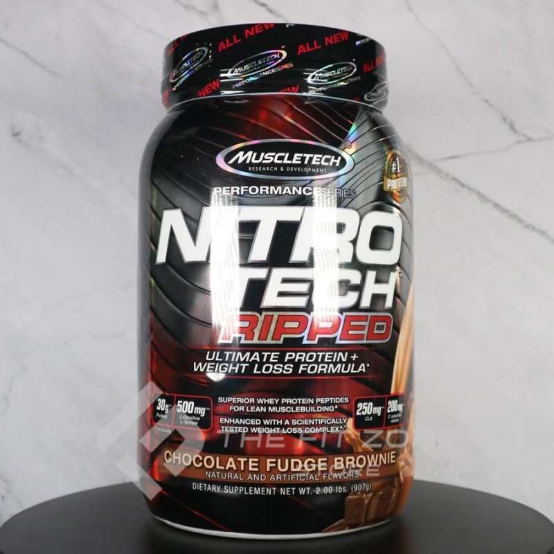 Jual Muscletech Nitrotech Ripped 2 Lbs Nitro Tech Ripped Whey+fat Loss ...