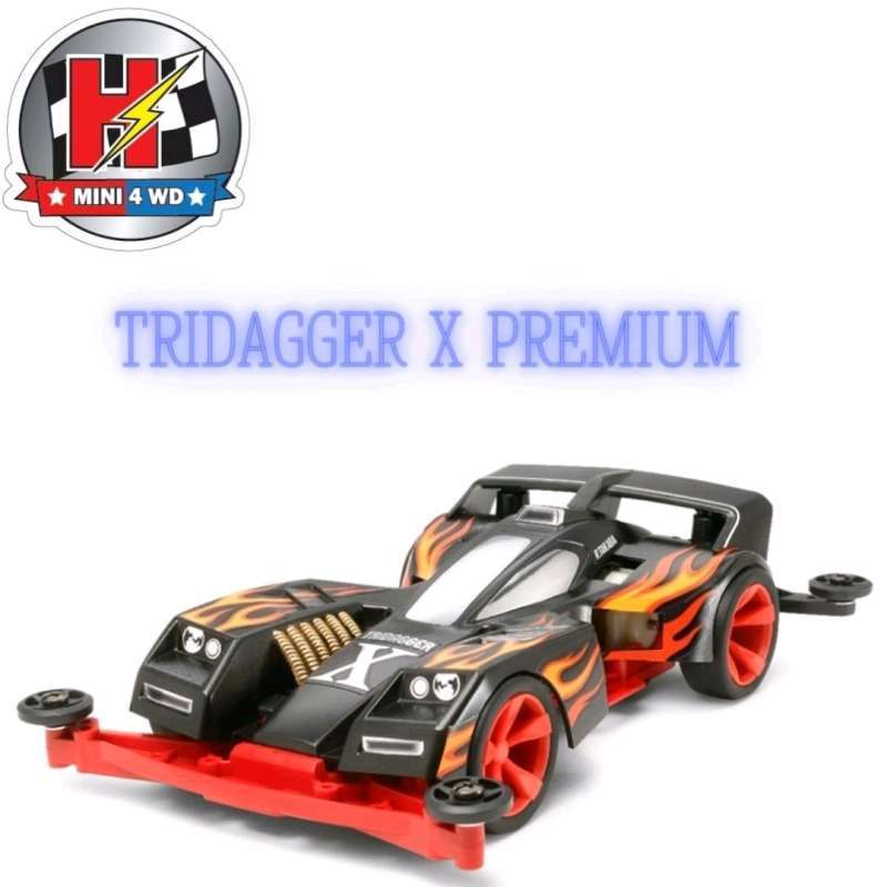 Jual Tamiya Mini 4WD Tridagger X Premium, Chassis Super 2. di Seller ...