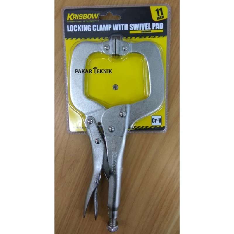 Jual Locking Clamp with Swivel Pad 11 / Tang Jepit 11 inch Krisbow di ...