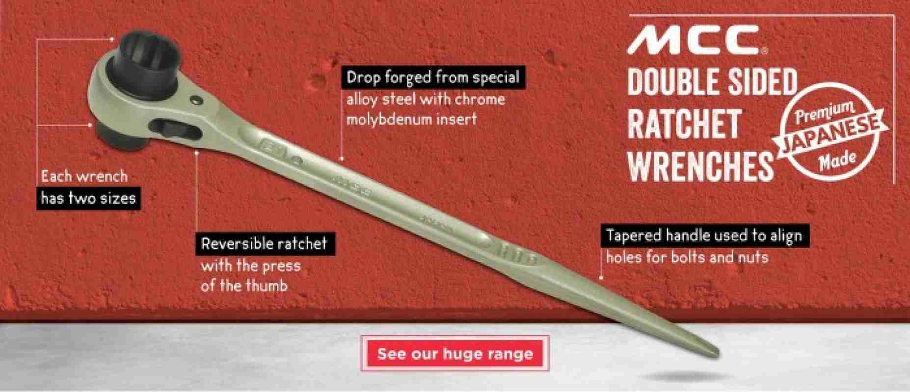 Jual Mcc Double Ratchet 19 X 21 Made In Japan Di Seller Mba Ayu - Tugu ...