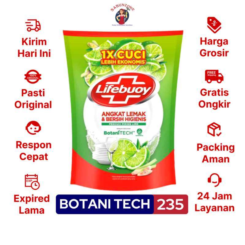 Jual Sabun Cuci Piring Lifebuoy Botani Tech Pouch 235 ml di Seller Sabun Zone - Karang Poh, Kota ...