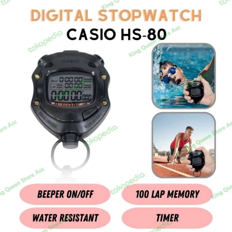 Jual Mesin Pengukur Waktu Casio HS80 / Stopwatch Casio HS80 Original Casio di Seller Retail Indo ...