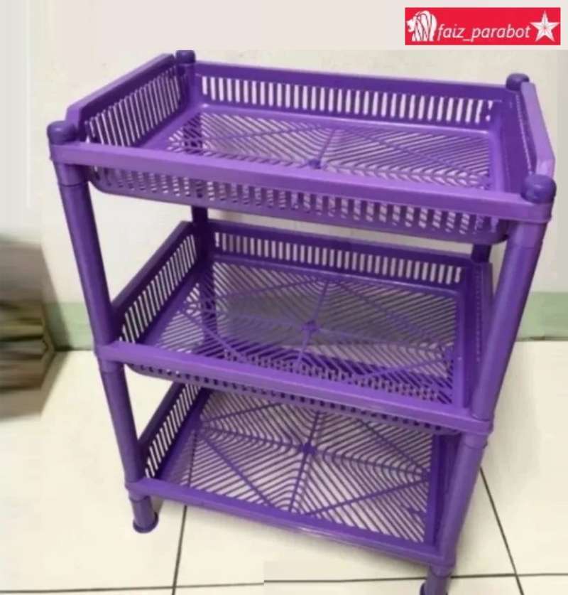 Jual Rak piring gelas plastik besar susun 3 dokumen bumbu serbaguna di ...
