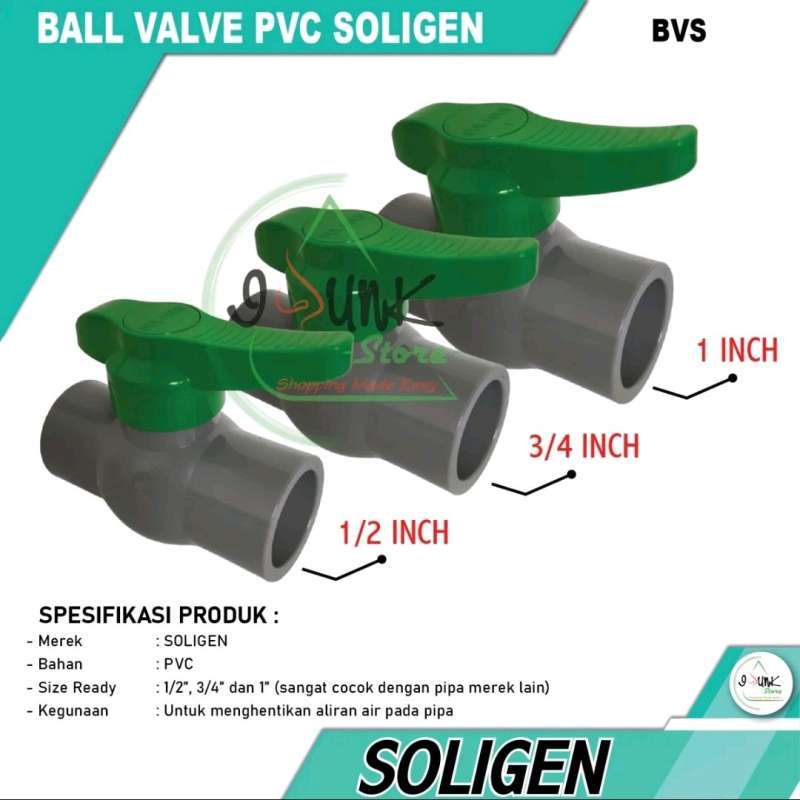 Jual Ball Valve Soligen Stop Kran Pbc 1/2 Inch 3/4 Inch 1 Inch Di Seller Sofi_qilashoop ...