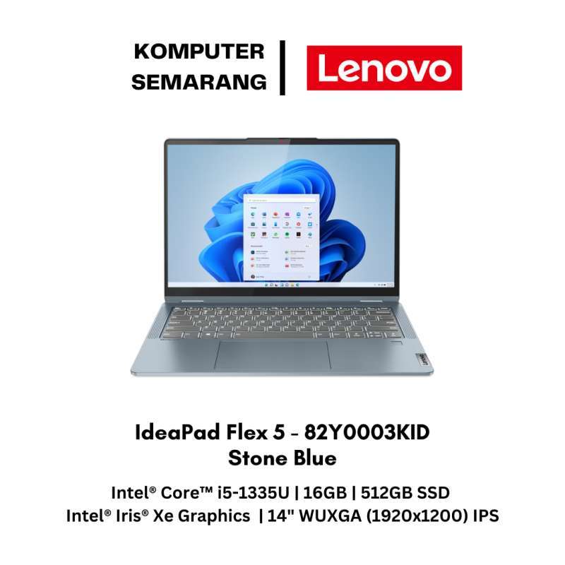 Promo Ideapad Flex 5 - 3KID Stone Blue [Intel® Core™ i5-1335U/16GB ...