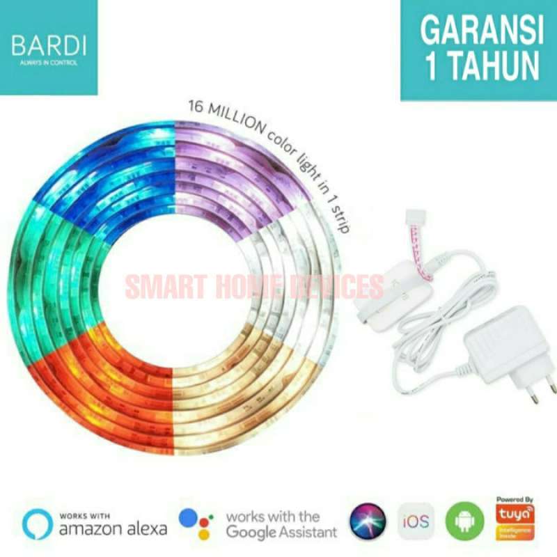 Promo BARDI Smart LED Strip Wifi RGBWW Lampu Meja Gaming Komputer ...