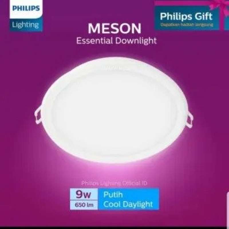 Promo Philips Led Downlight Meson 9 watt Led Paket Gratis Bonus / Panel ...