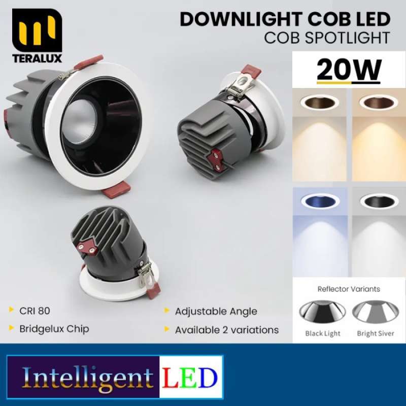 Promo TERALUX LED Downlight COB 20W Spotlight Ceiling Light Lampu Plafond Diskon 23% di Seller ...
