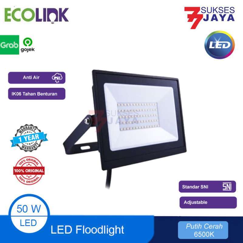 Promo Lampu Sorot Led Floodlight 50 Watt 50w 50watt Ecolink - Putih Diskon 23% Di Seller Tuskar ...
