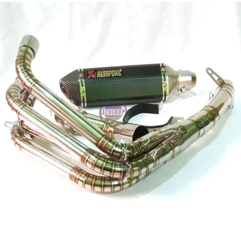 Promo KNALPOT AKRAPOVIC IMPORT HEADER STAINLESS 2 IN 1 KAWASAKI ZX25R ...