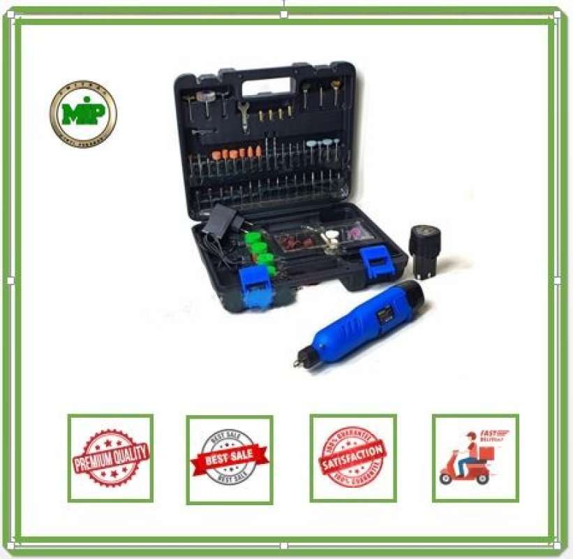 Promo Mollar Mini Die Grinder Cordless Set 128 Pcs - Mini Die Gerinda ...