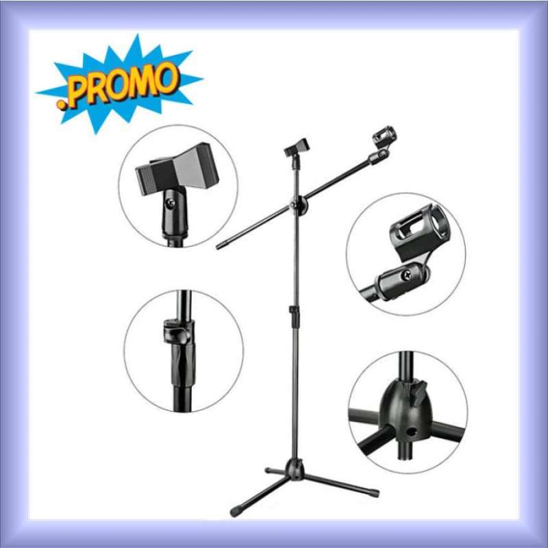 Promo Stand Mic Tiang Mic Besi Kuat Dan Kokoh Stand Mikrofon Murah ...