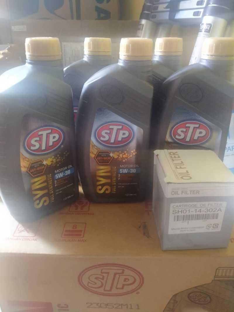 Jual Oli Full Synthetic Stp 5 Liter 5w-30 + Filter Oli Mazda Biante Nsa ...