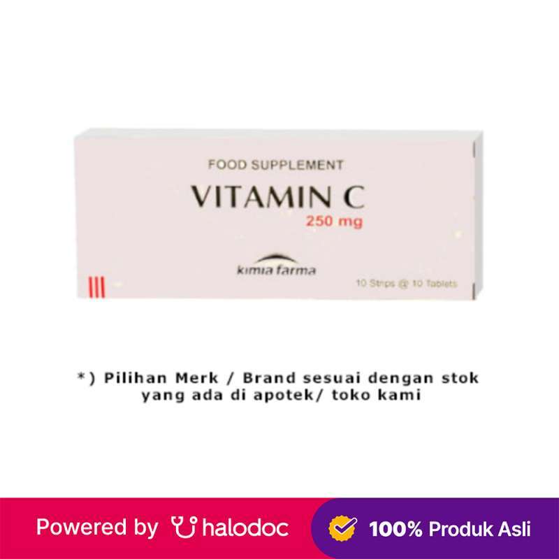 Jual Vitamin C 250 Mg 10 Tablet Di Seller Apotek Halomedika Gejayan ...