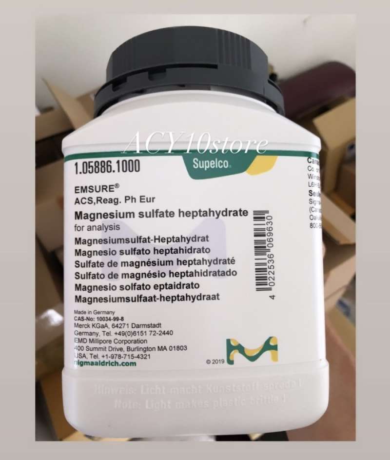 Promo Merck 1.05886.1000 Magnesium Sulfate 1kg Diskon 23% Di Seller ...