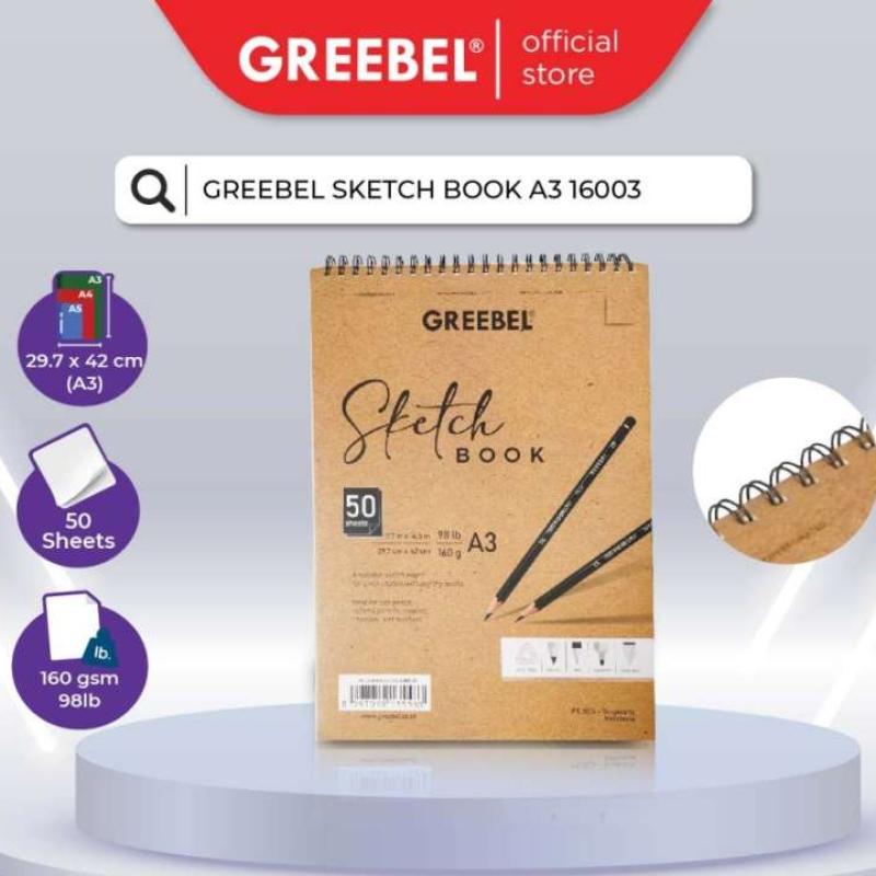 Promo GREEBEL SKETCHBOOK A3 16003/ Buku Gambar Sketsa, Drawing Book ...
