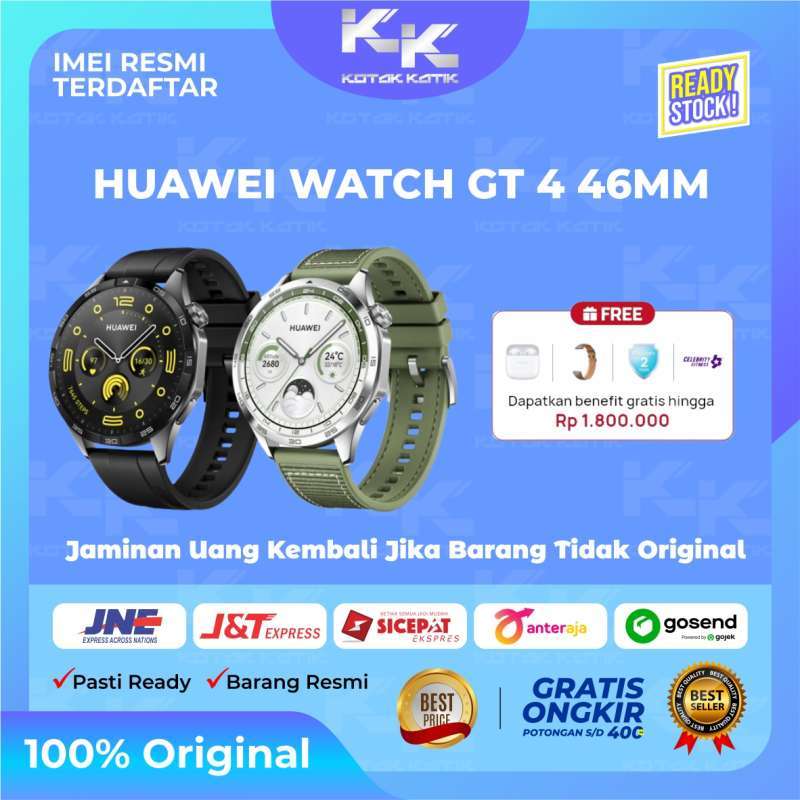 Jual HUAWEI WATCH GT 4 GT4 46MM GRATIS FREEBUDS STRAP GARANSI RESMI Di Seller Kotak Katik