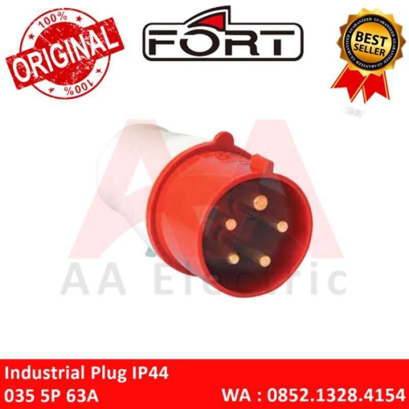 Promo Industrial Plug / Plug Mounting Ip44 035 5 Pin 63a Fort Diskon 23% Di Seller Cv Poison ...