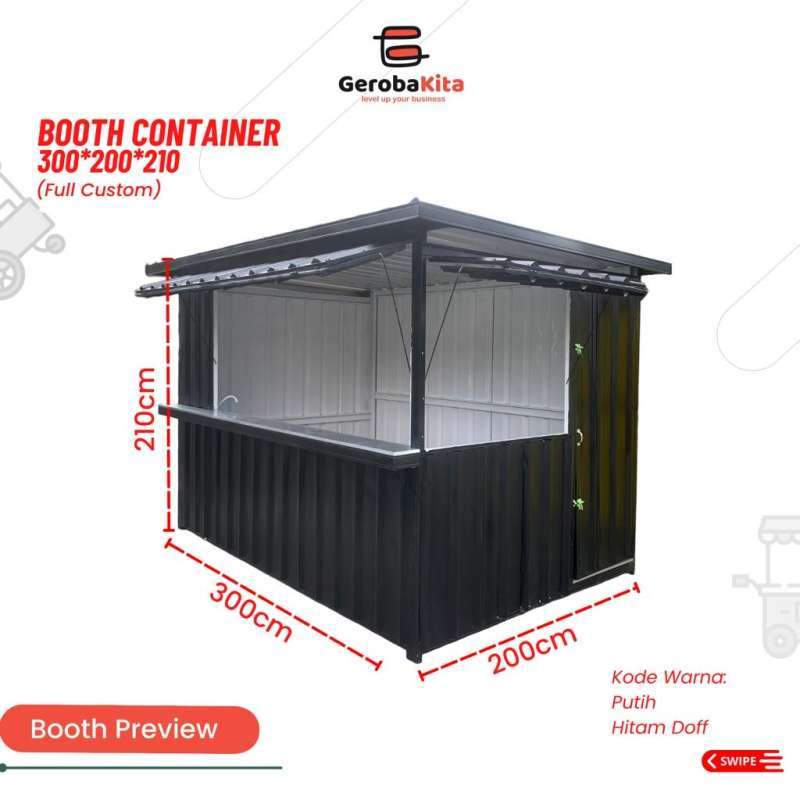 Jual Booth Container 300x200xw210 Di Seller Gerobakita - Solodiran, Kab ...