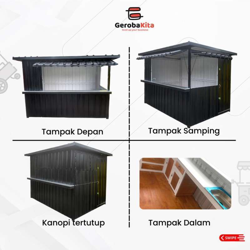 Jual Booth Container 300x200xw210 Di Seller Gerobakita - Solodiran, Kab ...