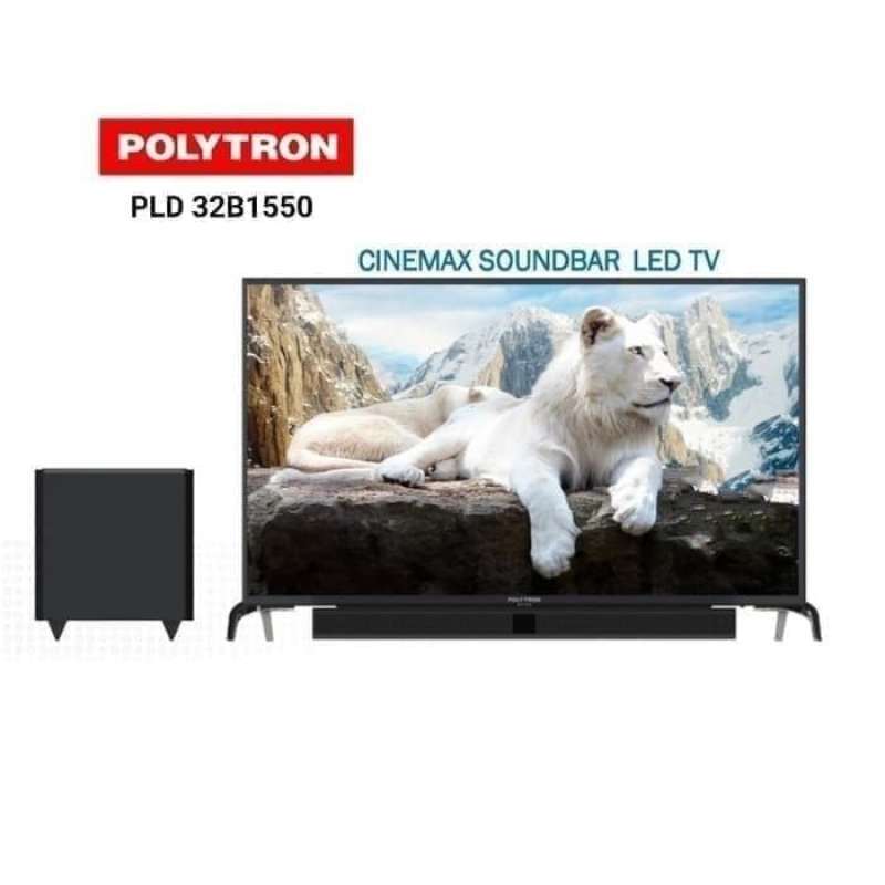 Promo POLYTRON LED TV 32 INCH WITH SOUND BAR 32B1550 HDMI Diskon 33% di ...