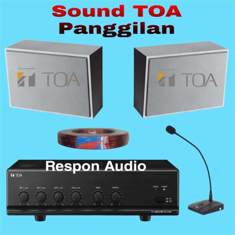 Promo Paket Sound System Panggilan indoor TOA isi 2 unit Diskon 33% di ...