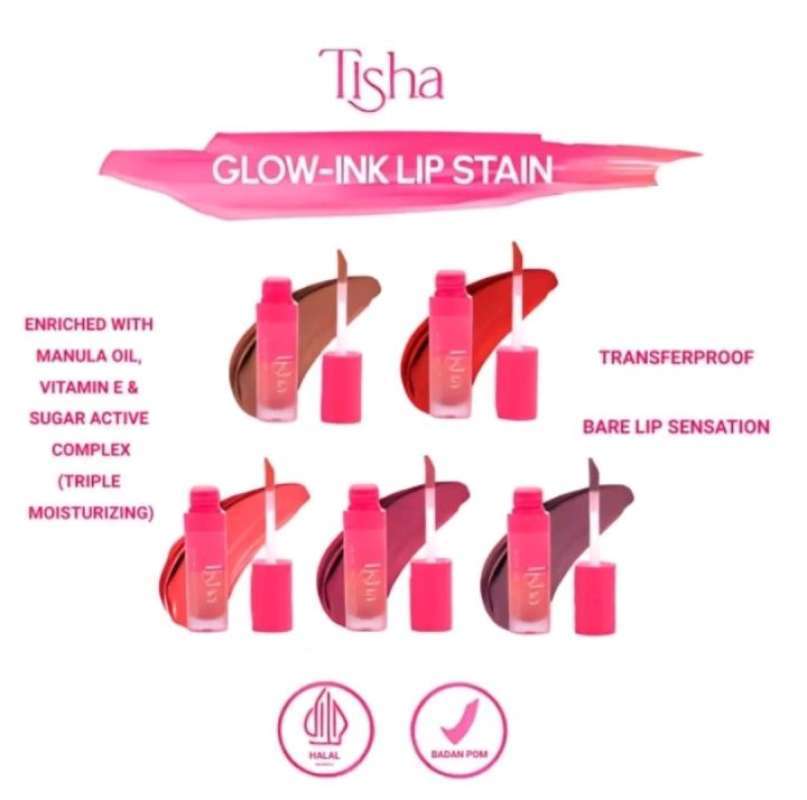 Promo Tisha Glow Ink Lip Stain | Lip Tint Lip Color Diskon 40% Di ...