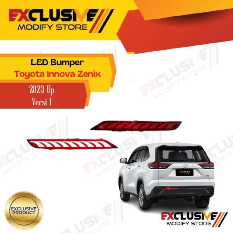 Jual LAMPU REFLECTOR LED BUMPER BELAKANG NEW INNOVA ZENIX 2023-UP VERSI ...