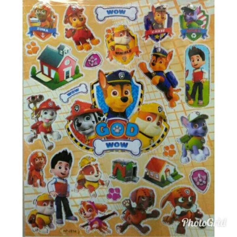 Jual Sticker Stiker Anak Karakter Paw Patrol Di Seller Ashastuff ...