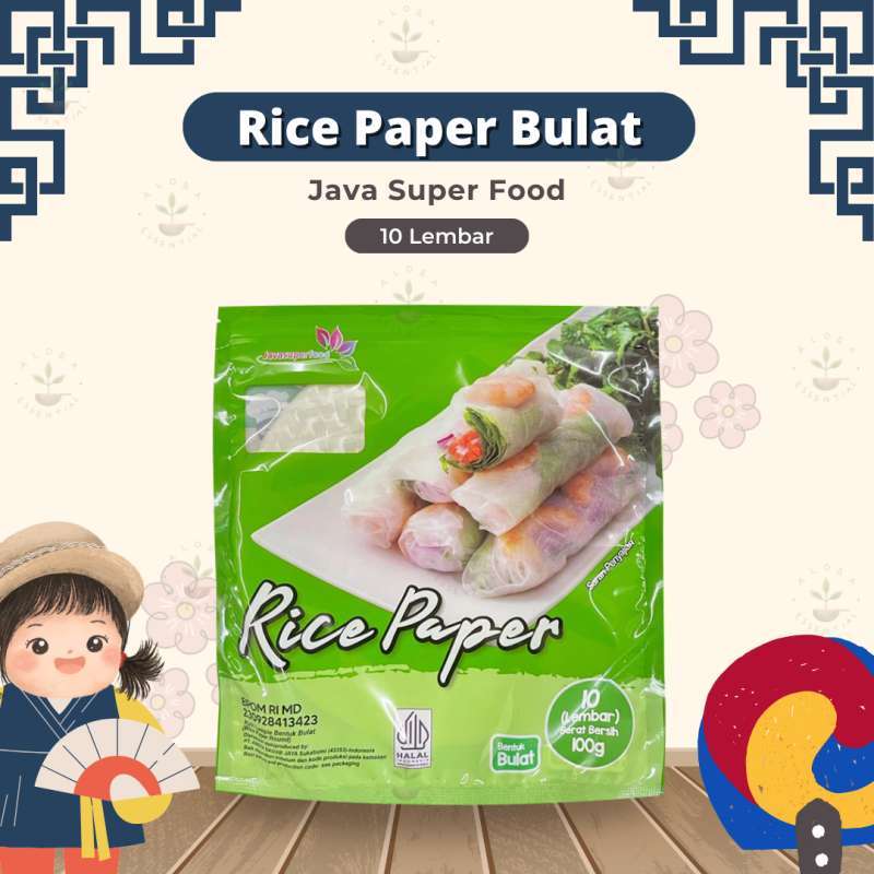 Promo Java Rice Paper Bulat 10 lembar - Banh Trang Rice Paper 22cm ...