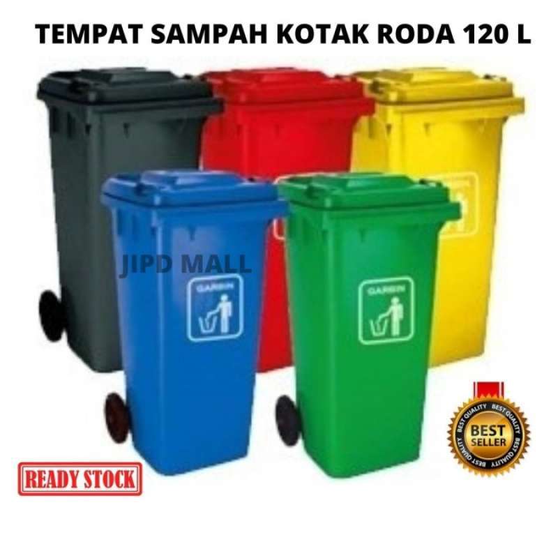Promo Tempat Sampah Besar Kotak 120 Liter Multi Warna Diskon 23% Di ...