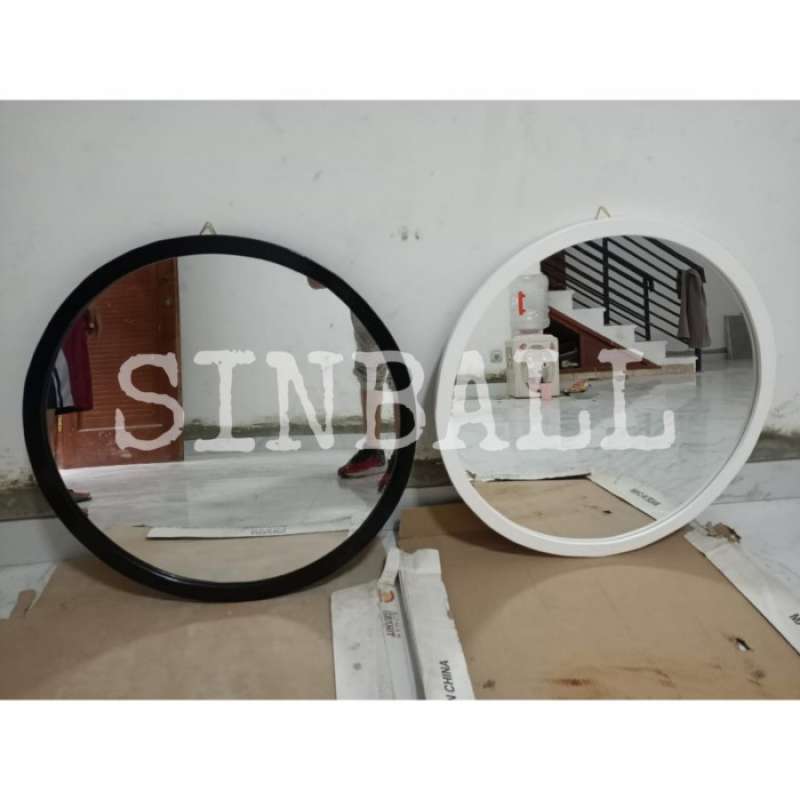 Jual Cermin Kaca Wajah Mirror Minimalis Gantung Dinding Bulat Bingkai ...