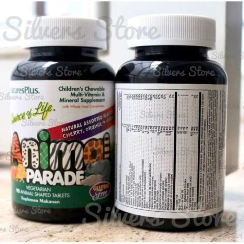 Promo Natures Plus SOL Animal Parade Multivitamin Vitamin Anak (90 ...