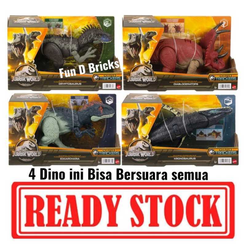 Promo MATTEL JURASSIC WORLD WILD ROAR DIABLOCERATOPS KRONOSAURUS ...