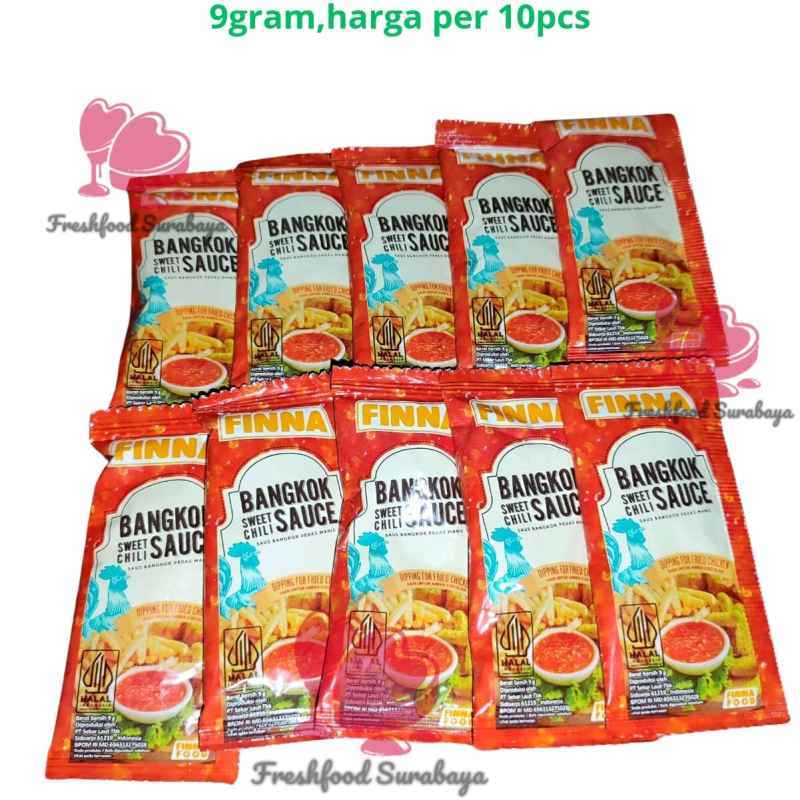 Jual Saos Sambal Bangkok Dimsum Finna Sachet 9gram Per 10sachet Di ...