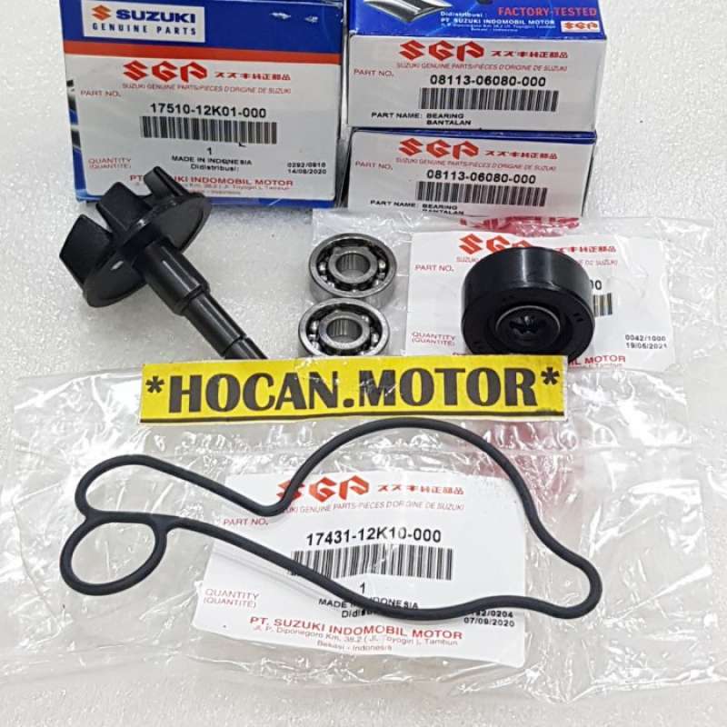 Jual SEAL WATER PUMP SET KIPAS ORING LAHAR BEARING FU 150 FI F1 INJEKSI GSX_ di Seller ...