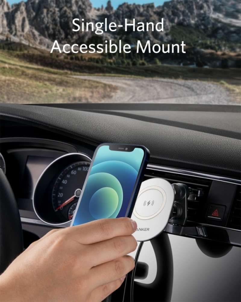 Promo ANKER POWERWAVE MAGNETIC CAR CHARGING MOUNT - A2931 - NAKULASTORE ...