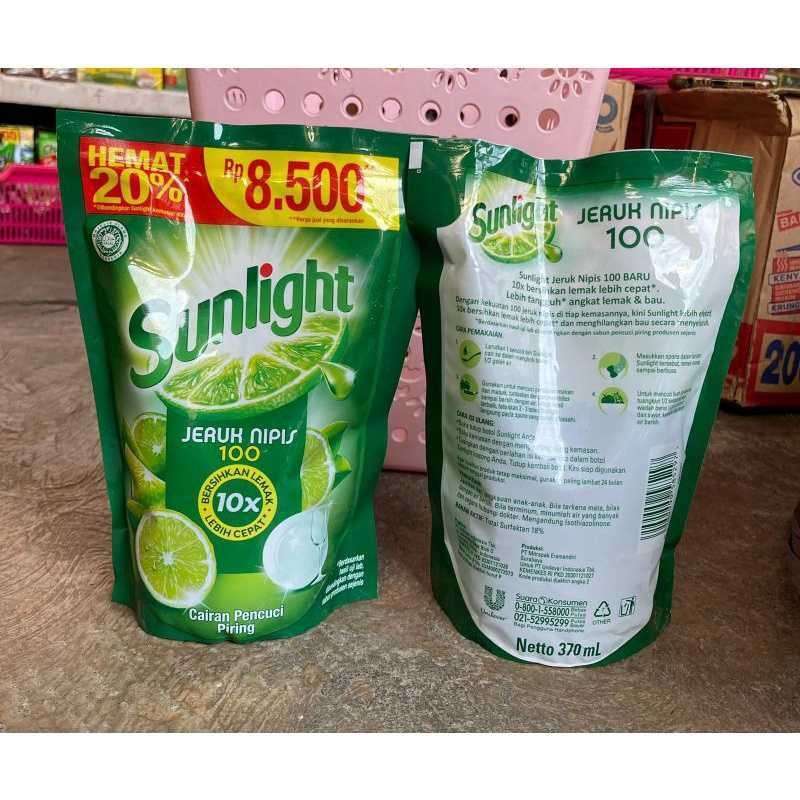 Jual Sabun Cuci Sunlight 370 Ml /pembersih Piring Di Seller Damaymandiri - Jaka Sampurna, Kota ...