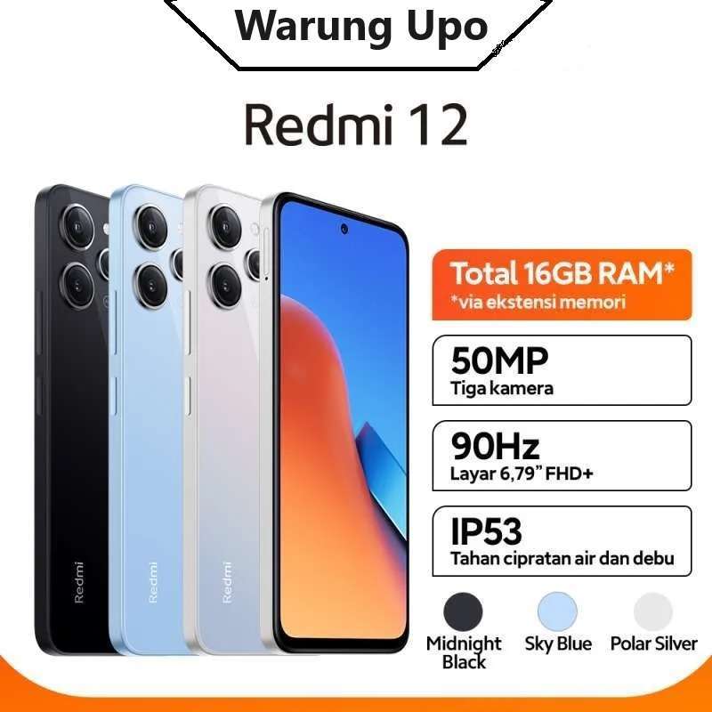 Promo Redmi 12 (8GB/128GB) | (8GB/256GB) MediaTek Helio G88 5000 mAh ...