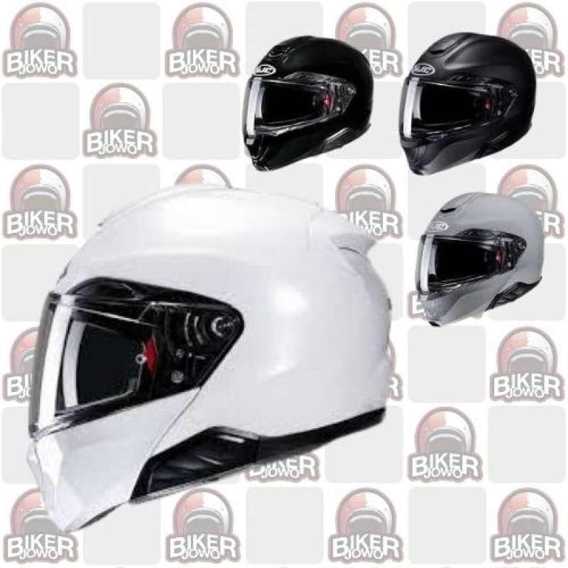 Jual Hjc Rpha 91 Modular Helmet Matt Black - White - Black - N Grey Di ...