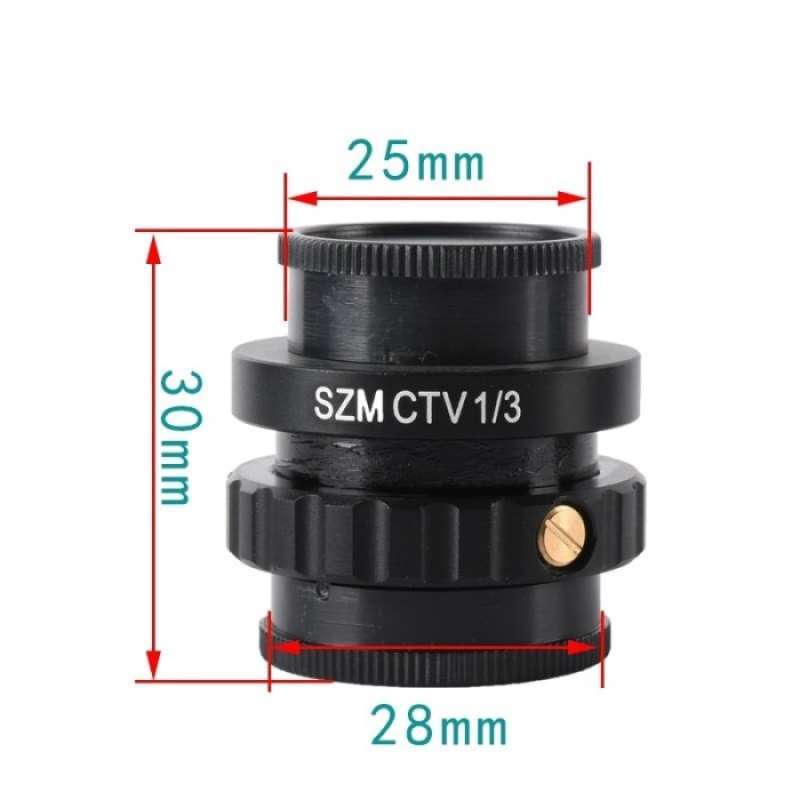 Promo 1/3 X Ctv Trinocular Stereo Trinocular Microscope Camera Adapter ...