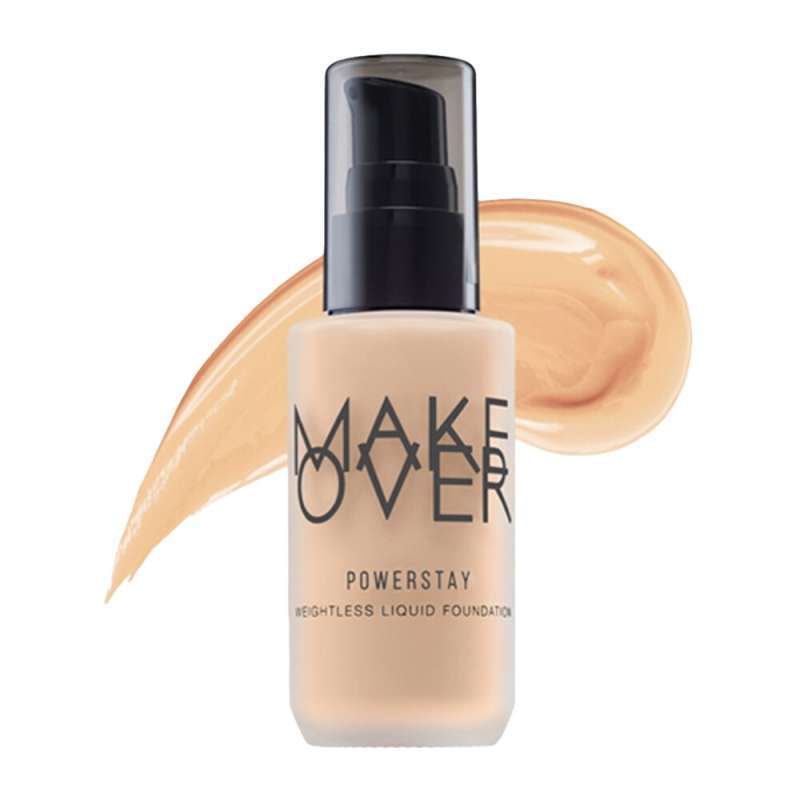 Jual MAKE OVER POWERSTAY WEIGHTLESS LIQUID FOUNDATION - W33 HONEY BEIGE ...