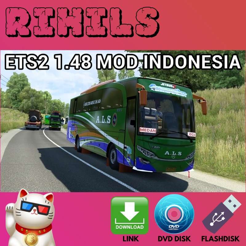 Jual Ets2 1.48 Bus Truk Map Indonesia Game Untuk Komputer Pc Laptop ...