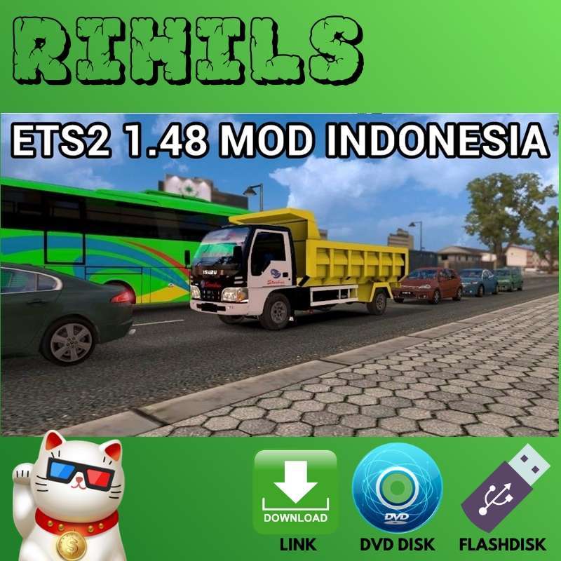 Jual Ets2 1.48 Bus Truk Map Indonesia Game Untuk Komputer Pc Laptop ...