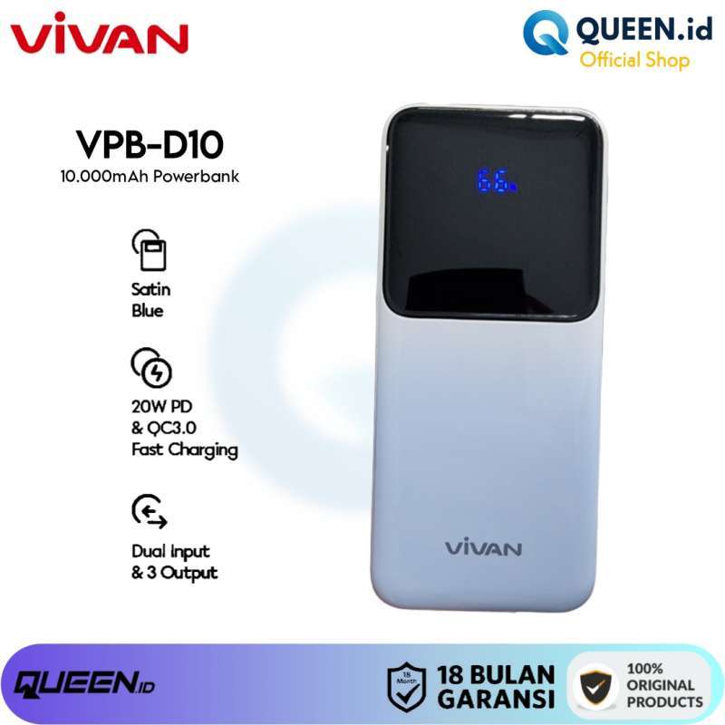 Power Bank Vivan M10 Gratis Ongkir 🔥 Harga Murah Mei 2026