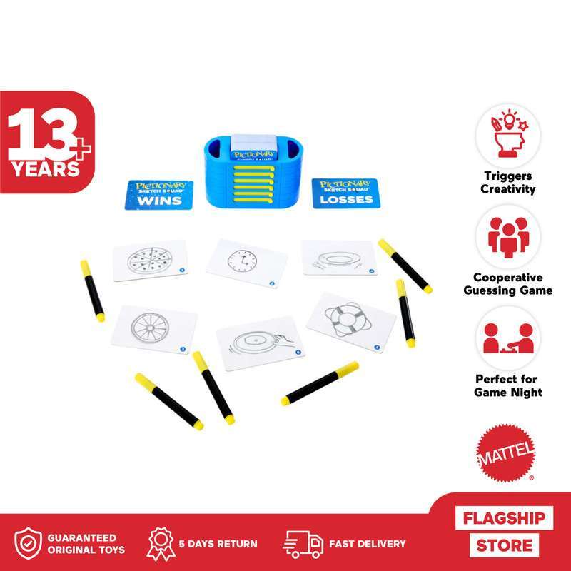 Promo Pictionary Sketch Squad Cooperative Party Game - Permainan Diskon ...