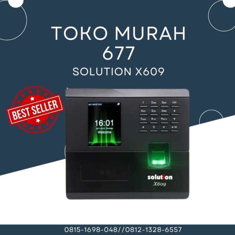 Promo Mesin Absensi Wajah Solution X609 Fingerprint Diskon 33% di ...