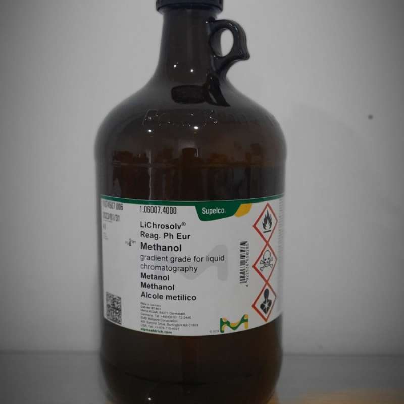 Promo Methanol Metanol Hplc 4 Liter, Brand: Merck Diskon 33% Di Seller ...