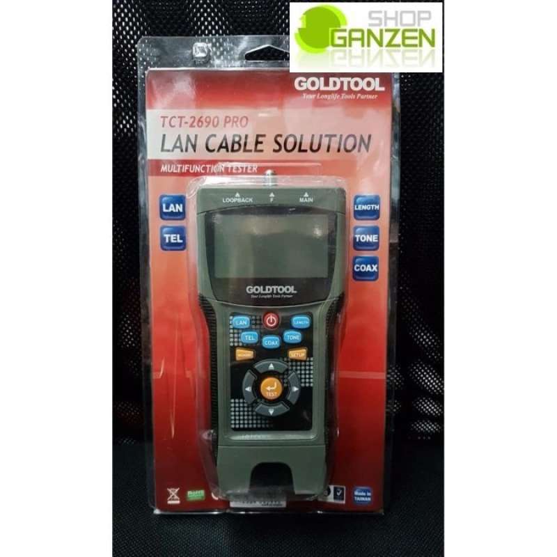Promo Goldtool TCT-2690 PRO Lan Tester Digital Cable Tester Rj45 ...